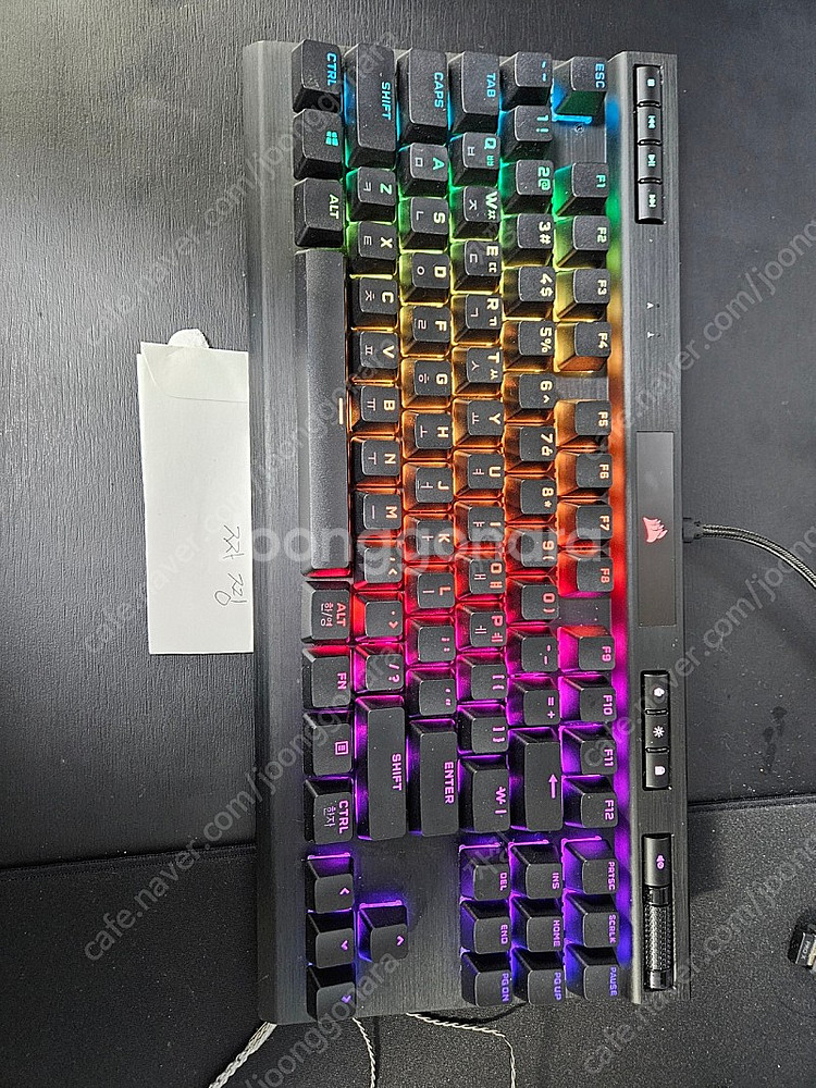 커세어 K70 Rgb Tkl적축 공방풀윤활 키보드마우스스피커 중고나라