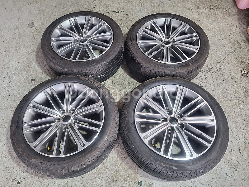 $ 중고 G80 18인치 휠타이어 제네시스 245 45... | 휠/타이어 | 중고나라