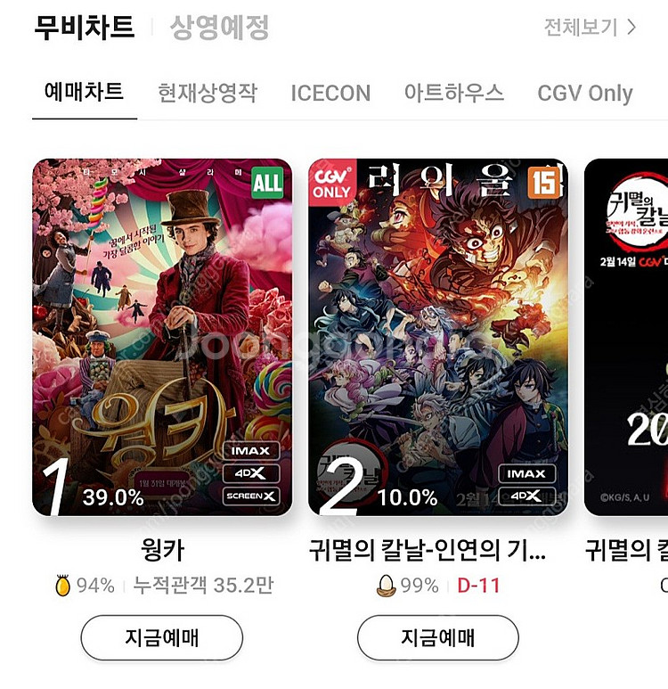 롯데시네마 Cgv 메가박스 영화예매권 관람권 Cgv콤보 중고나라 카페에서 운영하는 공식 사이트