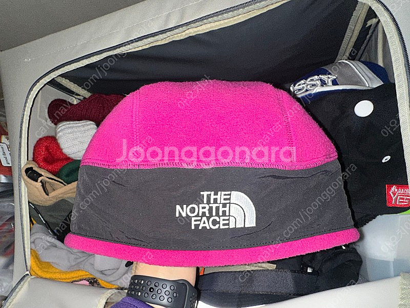 노스페이스 후리스재질 모자 영국에서구매 1번착용 여성의류 중고나라