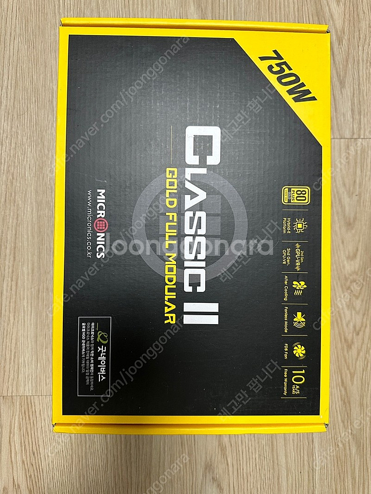 마이크로닉스 Classic Ii 750w 80plus Cpu메인보드 중고나라