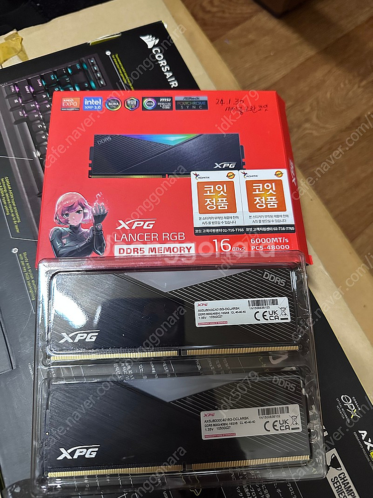 xpg 튜닝 메모리 팝니다ddr5 xmp6000 16*... | 중고나라 카페에서 운영하는 공식 사이트
