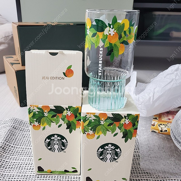 스타벅스 제주 감귤글라스 2개 중고나라 카페에서 운영하는 공식 사이트