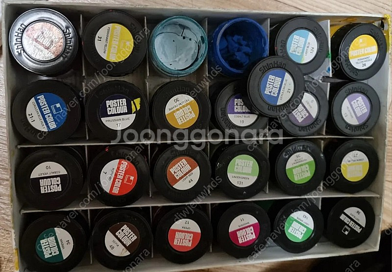 신한 포스터 칼라 24a세트 물감 전문가용 입시미술 중고나라 카페에서 운영하는 공식 사이트