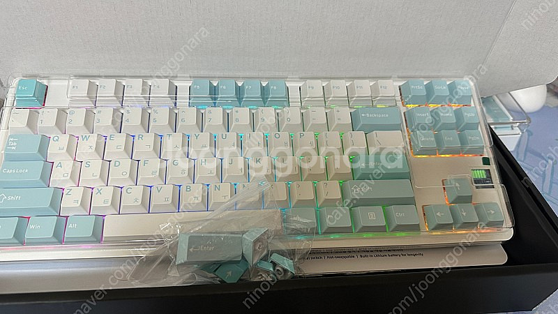 다얼유 A87 Lcd 유무선 블투 키보드 아이스 블루 중고나라 카페에서 운영하는 공식 사이트