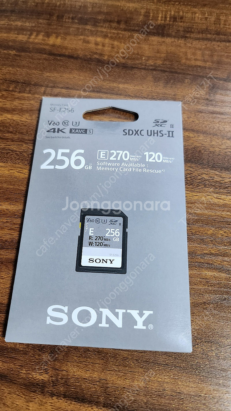 (미개봉) 소니 SF-E256 메모리카드 팝니다. | 중고나라 카페에서 운영하는 공식 사이트