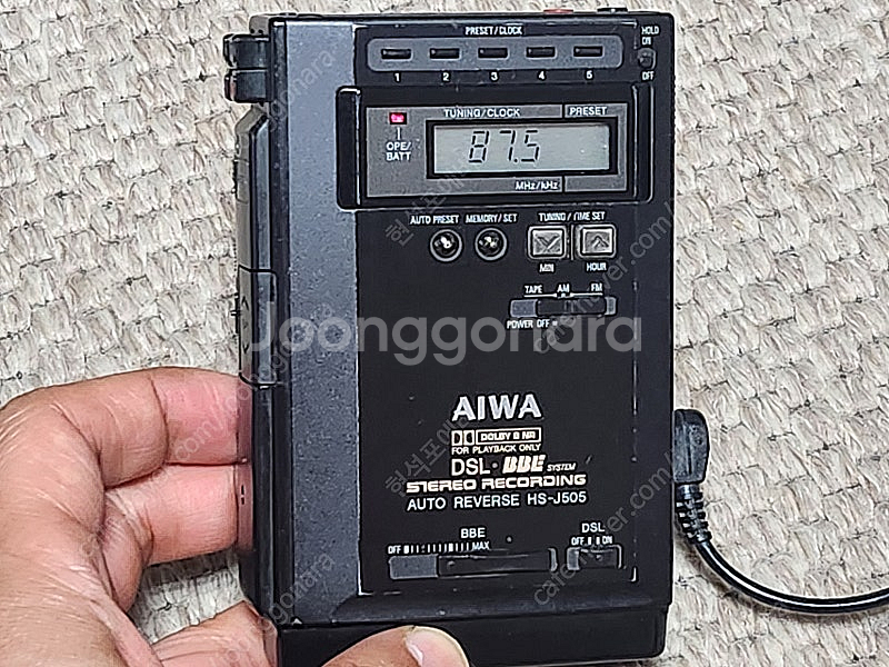 AIWA 아이와 HS-J505 워크맨 오디오 카세트 레... | 중고나라 카페에서 운영하는 공식 사이트