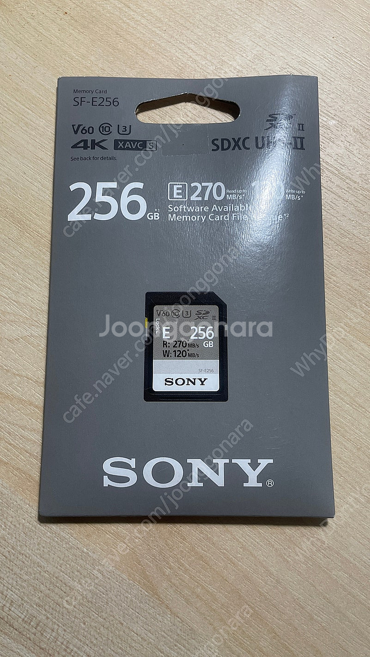 소니 메모리 256G / SF-E256 / SDXC U... | 중고나라 카페에서 운영하는 공식 사이트