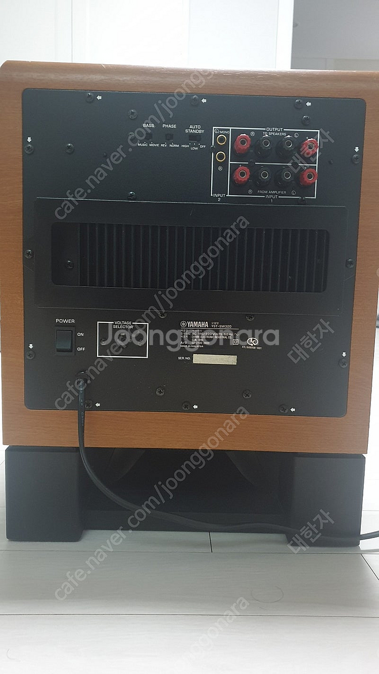 야마하 서브우퍼 YST SW320 | 중고나라 카페에서 운영하는 공식 사이트