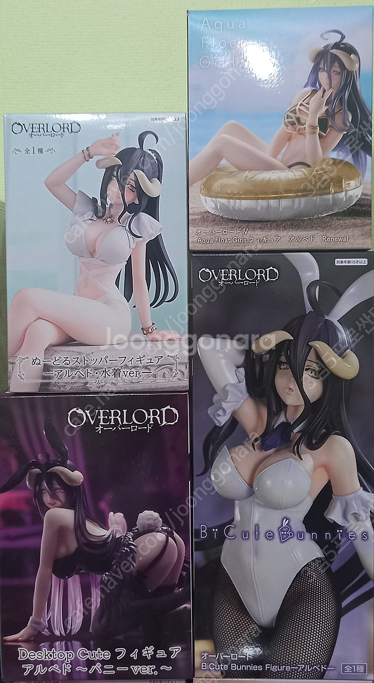 오버로드 알베도 피규어 4종 세트 중고나라 카페에서 운영하는 공식 사이트