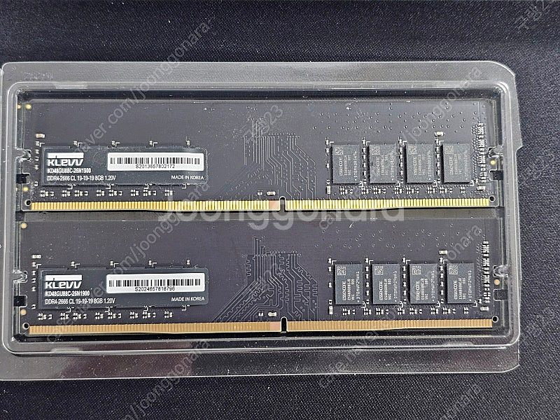 KLEVV DDR4 16g(8g x 2개) 판매 | 중고나라 카페에서 운영하는 공식 사이트