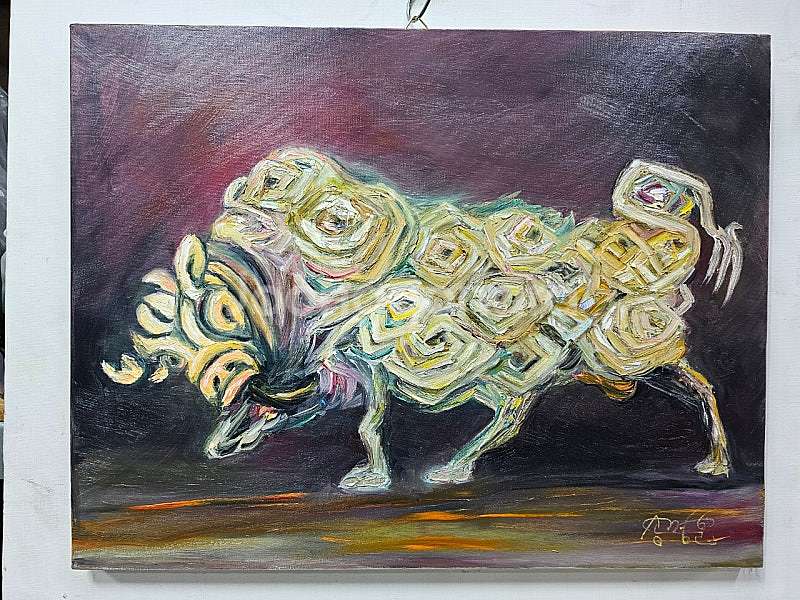 원화 10호 캔버스 유화그림 귀여운 꽃 소 추상 정 중고나라 카페에서 운영하는 공식 사이트