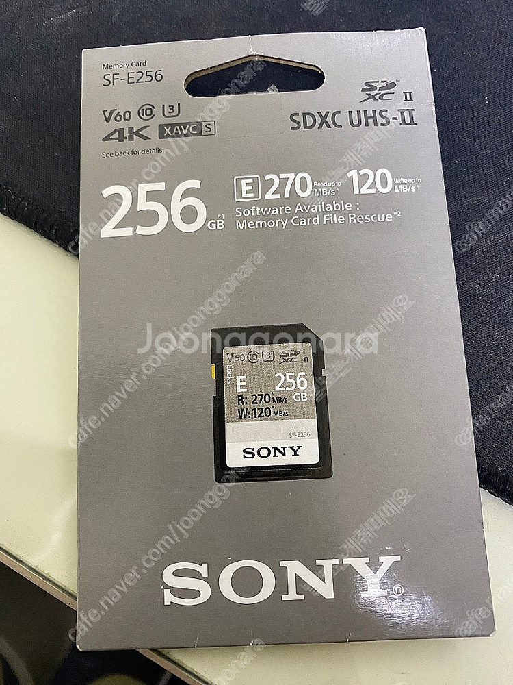 소니 SF-E256 메모리카드 팝니다 | 중고나라 카페에서 운영하는 공식 사이트