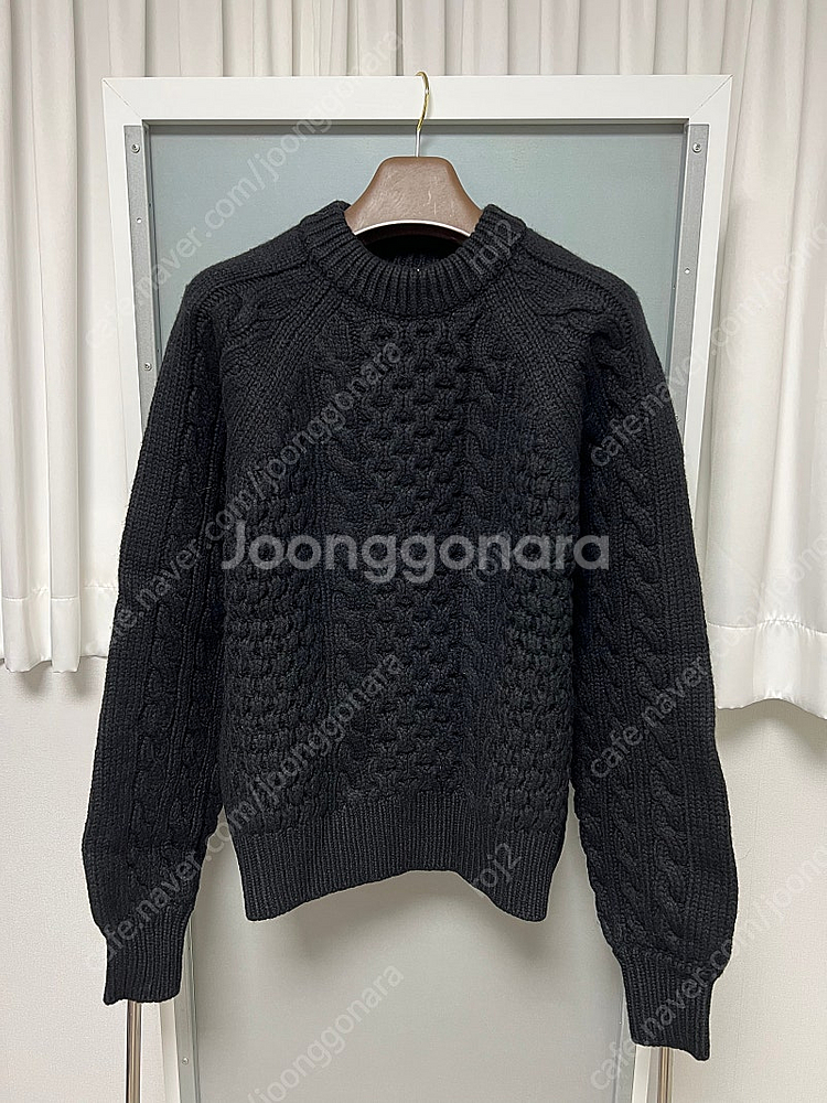 [M] 23FW STU Aran Knit Black S... | 중고나라 - 안심되는 중고거래