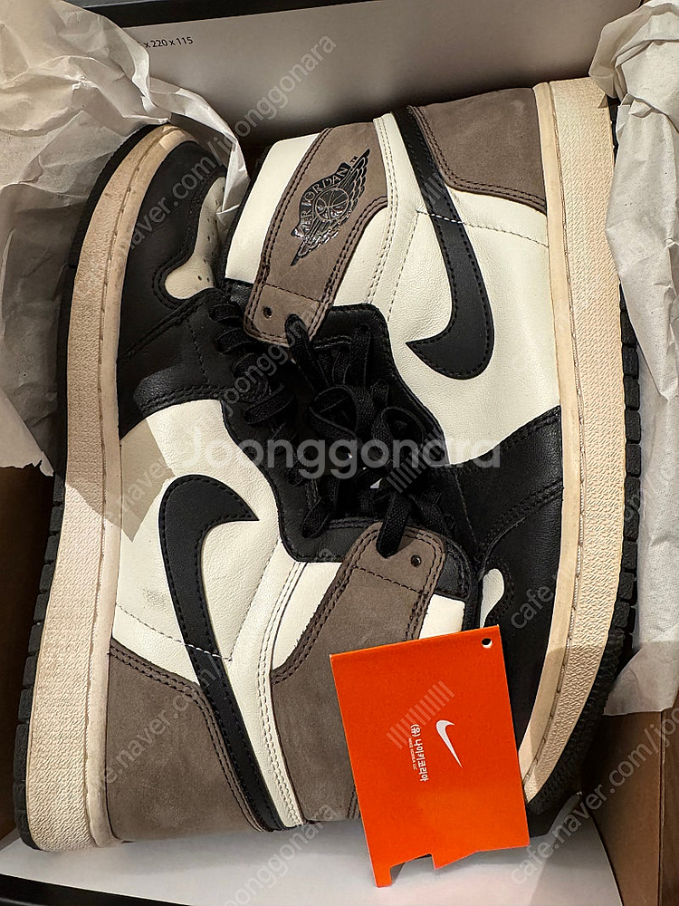 나이키 에어조던1 다크모카 US9(270) 풀박 | 중고나라 카페에서 운영하는 공식 사이트