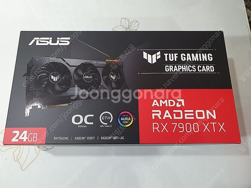ASUS TUF RX 7900XTX 24GB | 중고나라 카페에서 운영하는 공식 사이트
