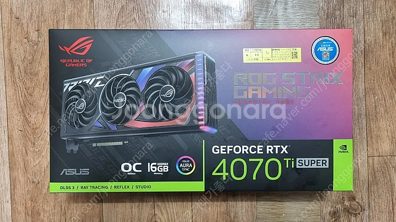 ASUS ROG STRIX 지포스 RTX 4070 Ti... | 중고나라 카페에서 운영하는 공식 사이트