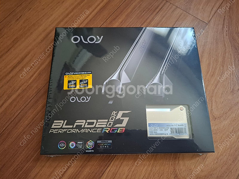 OLOy DDR5-6000 CL32 BLADE RGB ... | 중고나라 카페에서 운영하는 공식 사이트