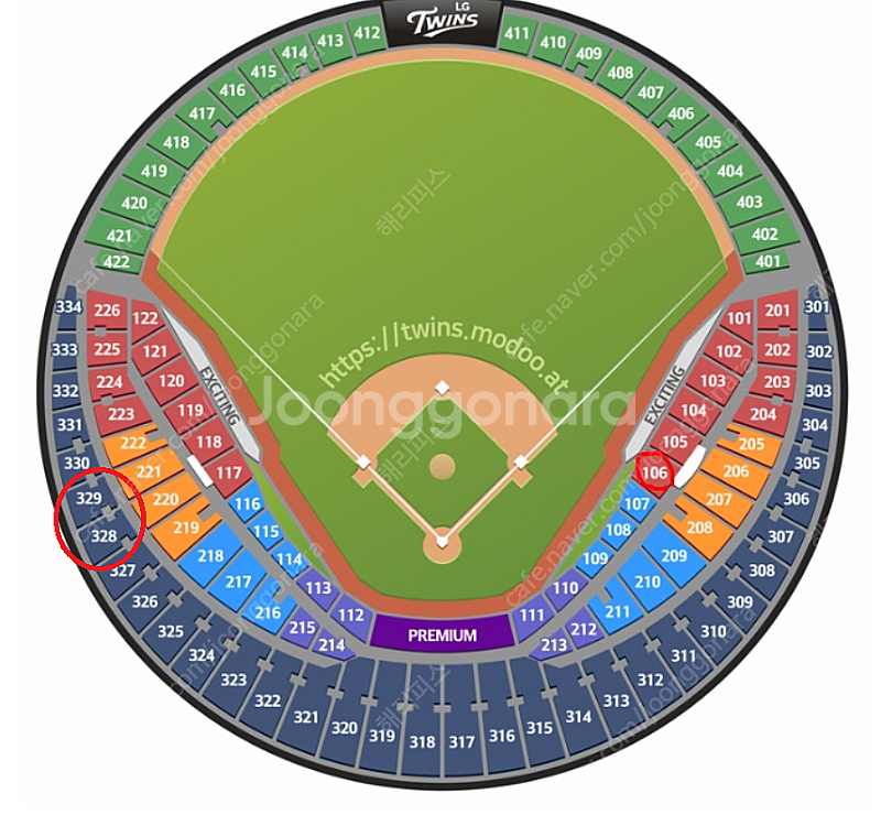 5월 4일 잠실 LG VS SSG 3루 네이비 328,... | 중고나라 - 안심되는 중고거래