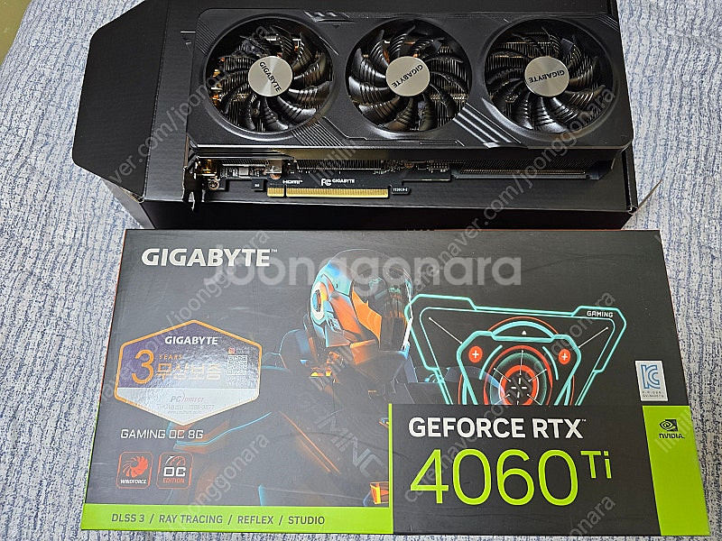 4060TI GAMING OC 8GB 팝니다 | 중고나라 - 안심되는 중고거래