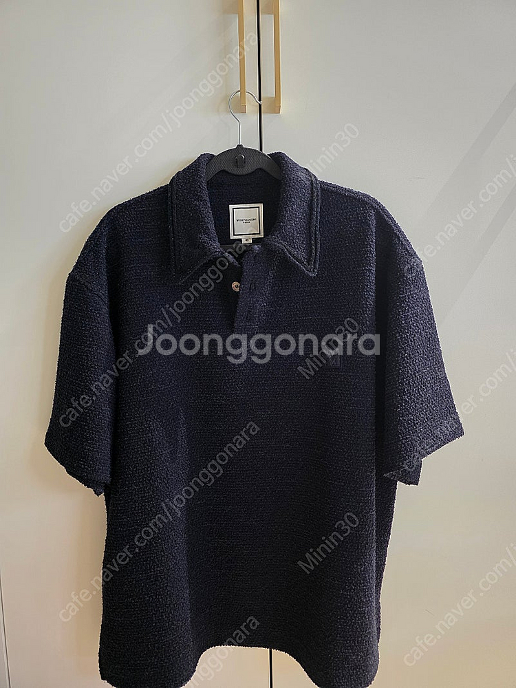 우영미 25FW 트위드 폴로 티셔츠 네이비 [48] | 중고나라 - 안심되는 중고거래