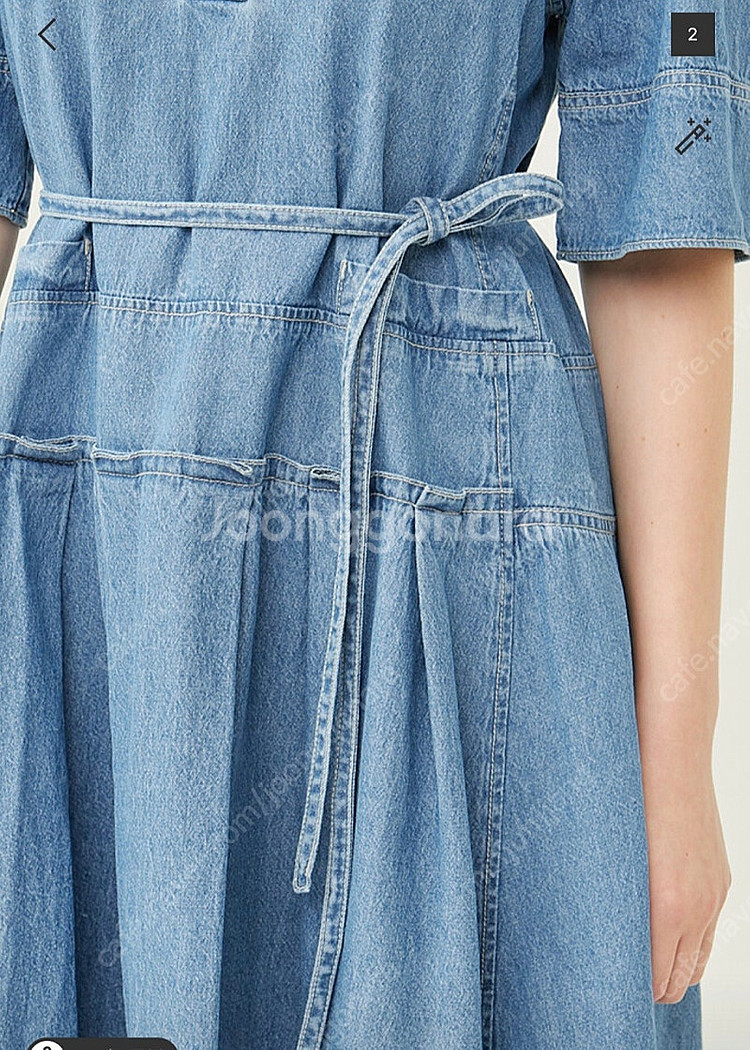 한섬 sjsj 와이드 칼라 데님 드레스 | 중고나라 - 안심되는 중고거래