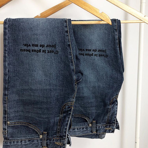 WN.177 레터링 데미지 진 | 바지/팬츠/청바지 | 중고나라