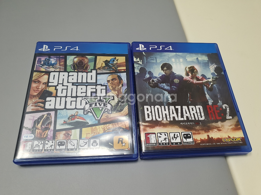 PS4 바이오하자드 RE2, GTA5 팝니다. | 게임타이틀 | 중고나라