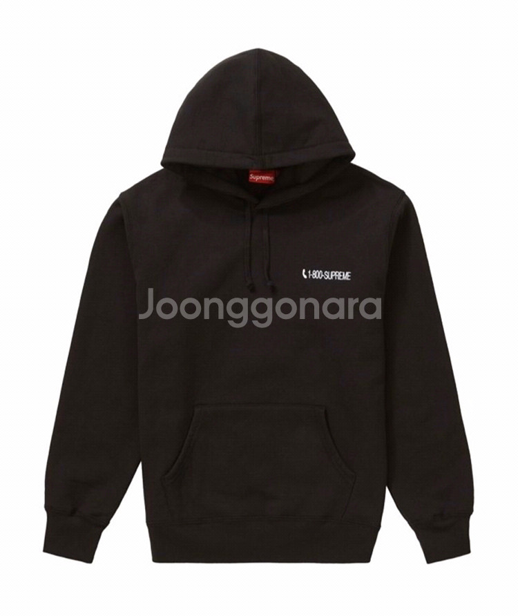 [L] 19FW 슈프림 1-800 야광자수 후드 블랙 | 패딩/야상/점퍼 | 중고나라
