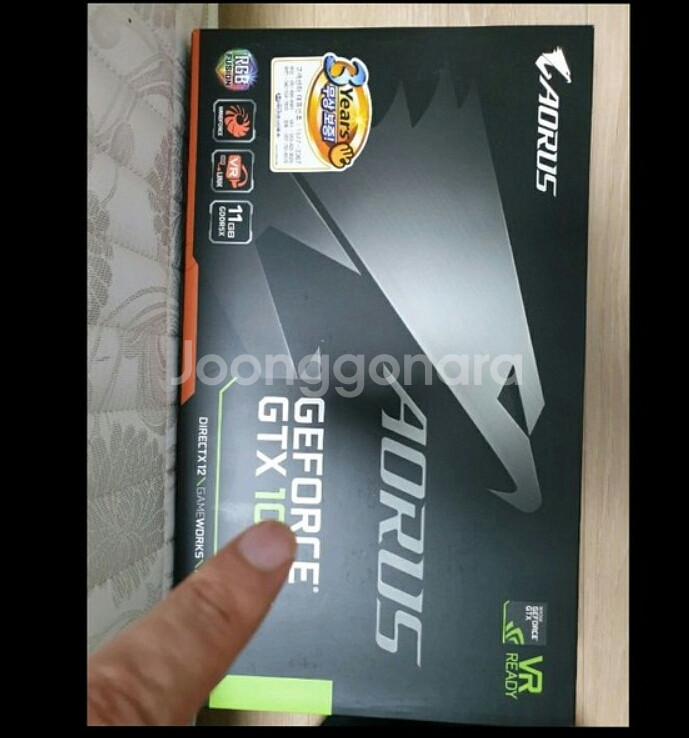 기가바이트 어로스 GTX1080ti 11gb 판매합니다 | RAM/VGA/SOUND | 중고나라