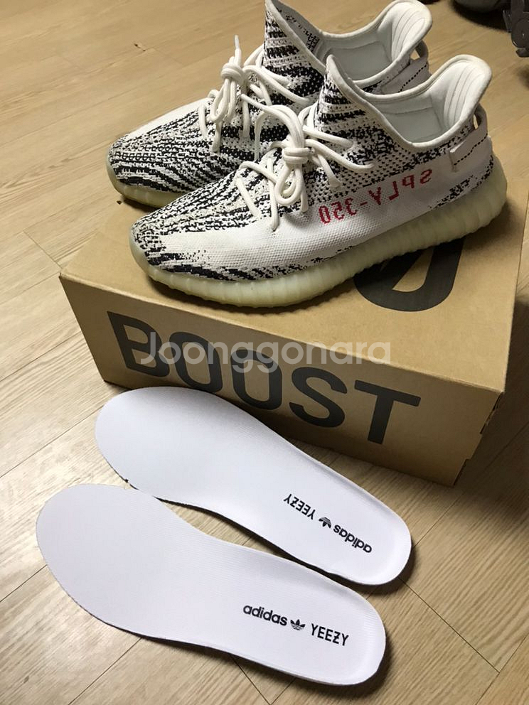 G5 이지부스트350 v2 지브라 285(275-280 | 운동화/스니커즈 | 중고나라