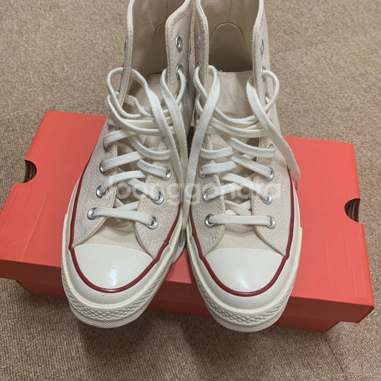 (택포)컨버스하이 척테일러 아이보리 250사이즈 | 운동화/스니커즈 | 중고나라
