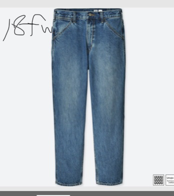 유니클로u 18fw 와이드피트테이퍼드진 중청 30 | 바지/팬츠/청바지 | 중고나라