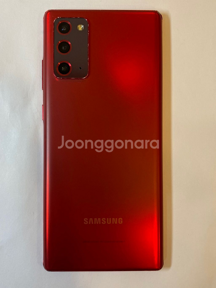 15236 갤럭시노트20 N981 256기가 레드 무잔 | 삼성 | 중고나라
