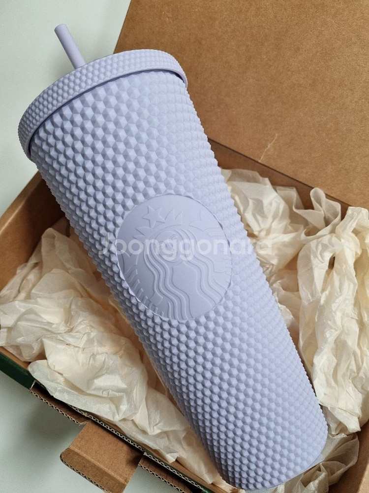 스타벅스. 22 소프트 라벤더 스터드 콜드컵 710ml | 식기/컵/텀블러 | 중고나라