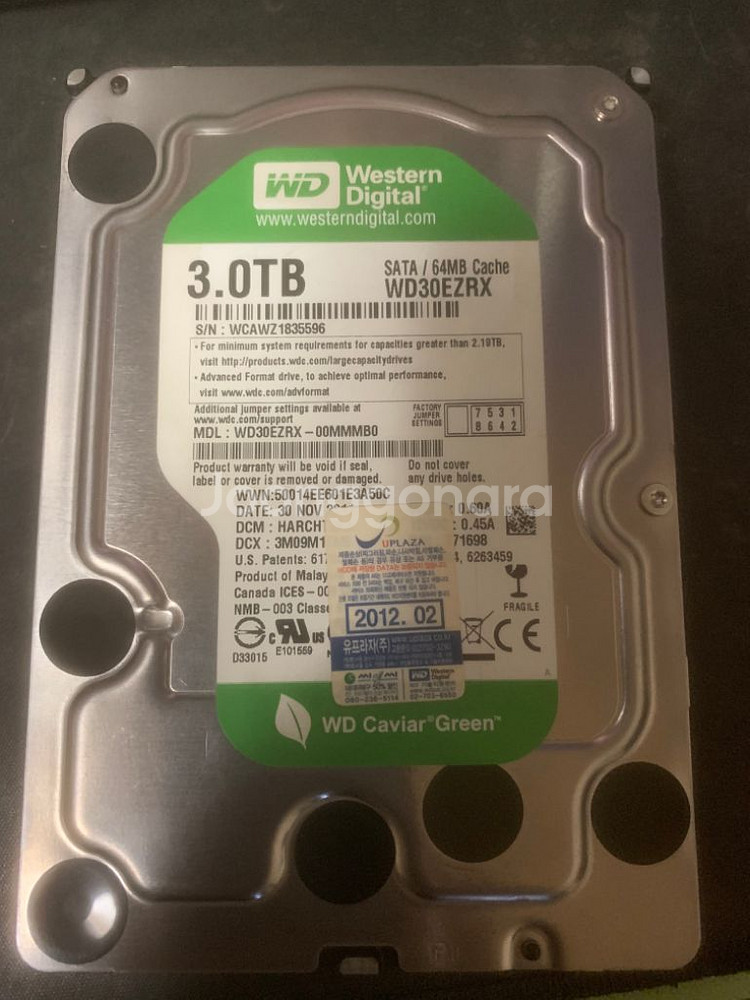 웬디 3테라 하드디스크 WD 3tb hdd 팝니다 | HDD/SSD/ODD | 중고나라