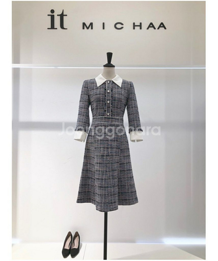 잇미샤 IT MICHAA 트위드 A라인 원피스/55 | 원피스/정장 | 중고나라