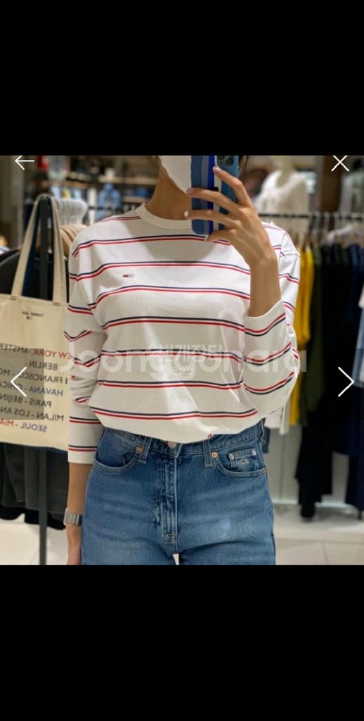 타미진 스트라이프 긴팔티 | 티셔츠/캐쥬얼의류 | 중고나라