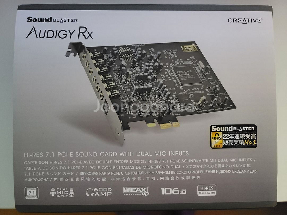크리에이티브 사운드블라스터 AUDIGY RX | RAM/VGA/SOUND | 중고나라