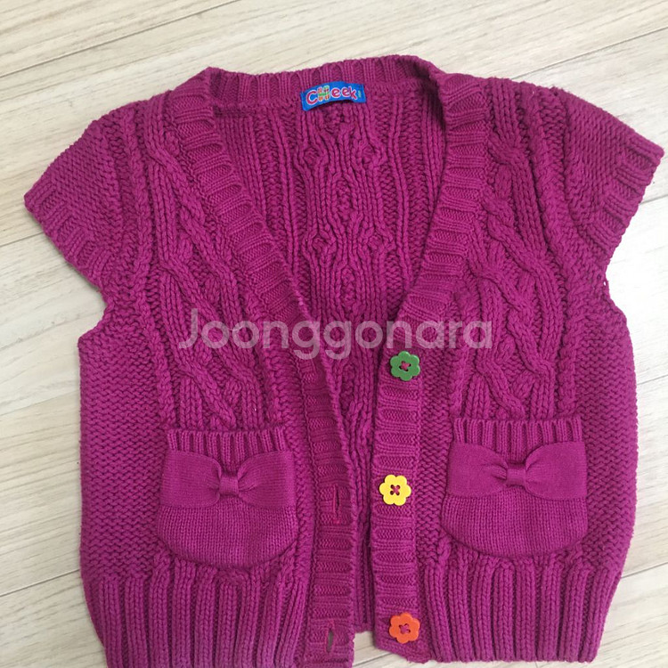 유아 조끼 일괄 3벌 유아용의류 중고나라