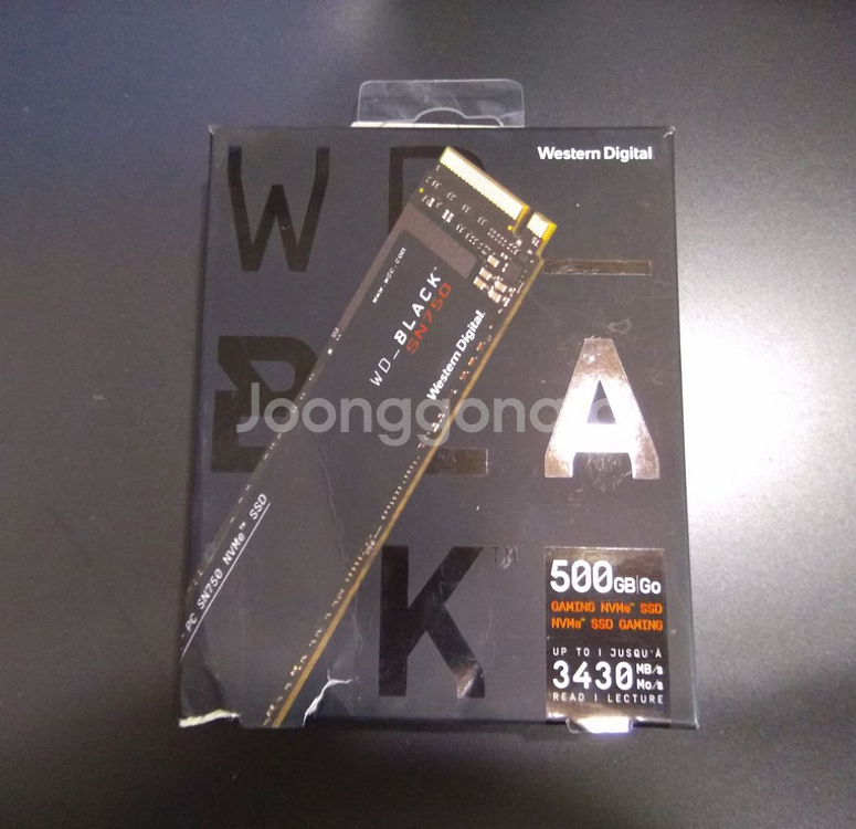 WD SN 750 NVME SSD 500gb 팝니다 | HDD/SSD/ODD | 중고나라