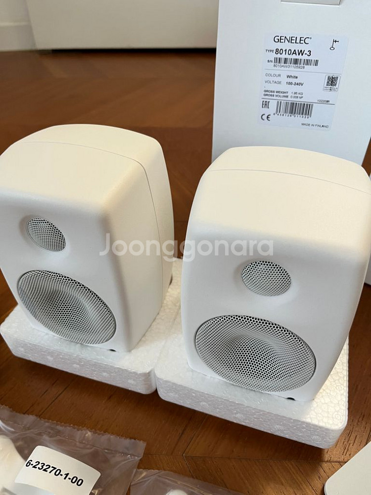 genelec 제네렉 8010 화이트 + 전용스탠드 | 스피커 | 중고나라