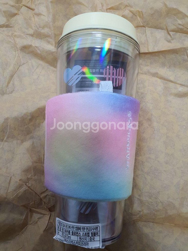 스타벅스 마카롱 플로런스 스트랩 텀블러 473ml | 식기/컵/텀블러 | 중고나라