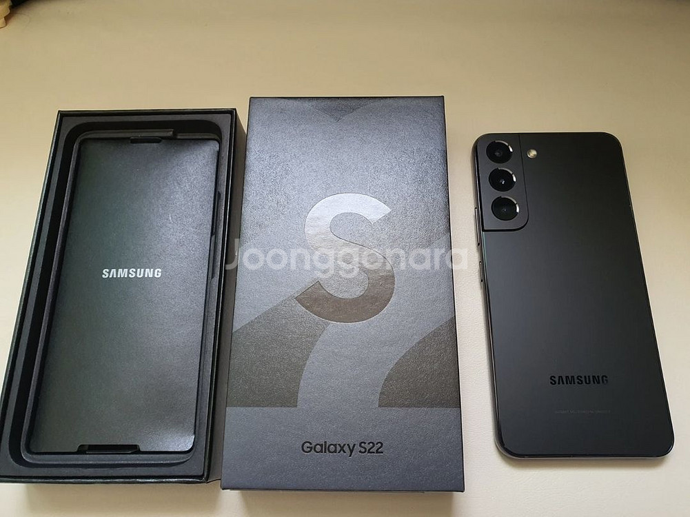 갤럭시S22(SM-S901N) 팬텀블랙256GB 풀박스 | 스마트폰 | 중고나라