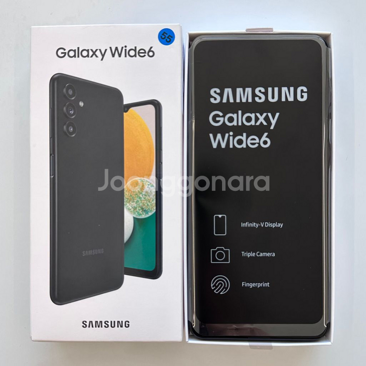 미사용 갤럭시 와이드6 (A136) 128기가 블랙 | 삼성 | 중고나라