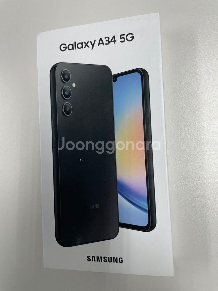 갤럭시 A34 그라파이트 128G 해외판 미개봉 새제품 | 삼성 | 중고나라