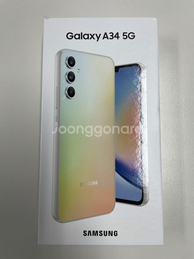 갤럭시 A34 어썸 실버 128G 해외판 미개봉 새제품 | 삼성 | 중고나라
