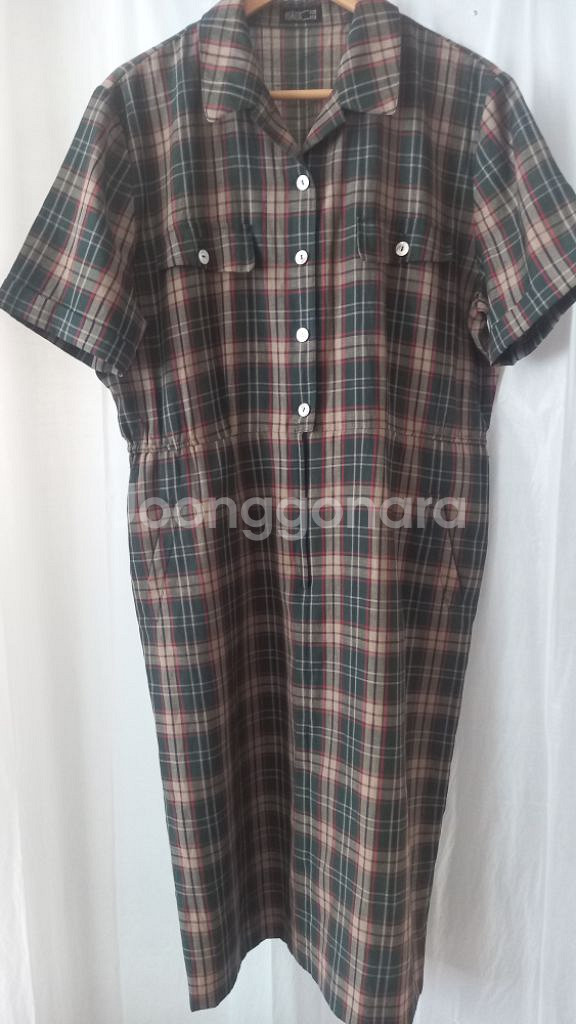 DAKS 린넨 체크원피스 (77) | 원피스/정장 | 중고나라