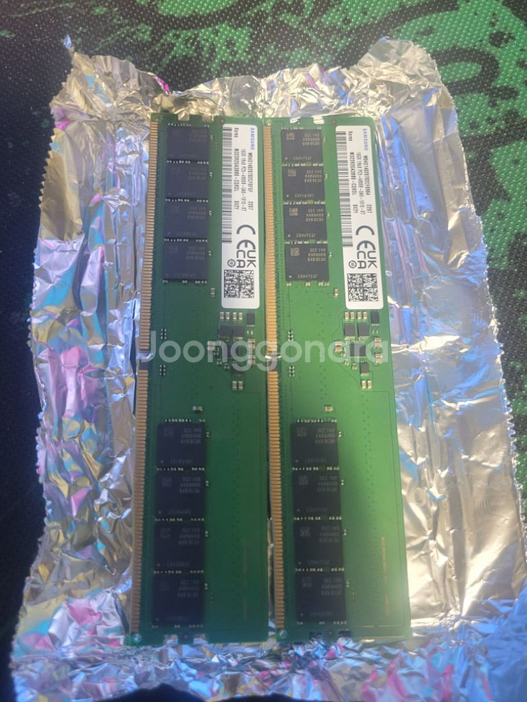 삼성 ddr5 16GB 2개 팝니다 | RAM/VGA/SOUND | 중고나라