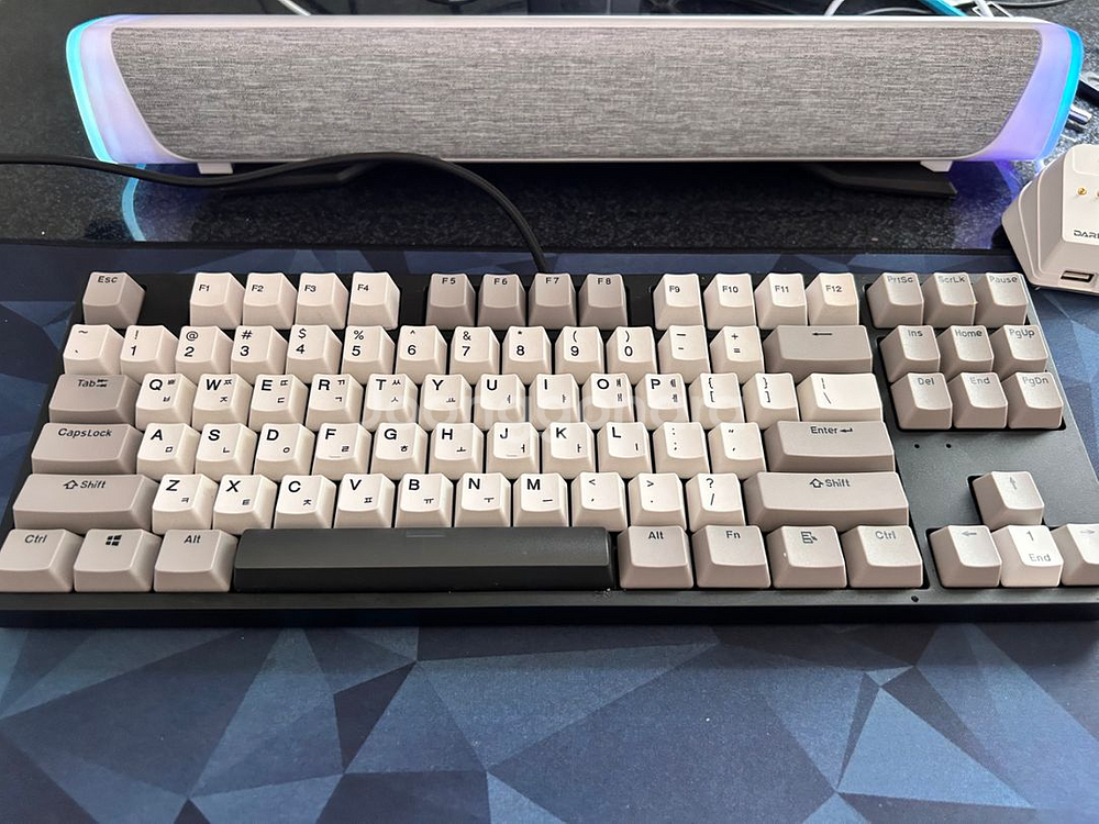 CK87 녹축 윤활 몬스터기어 키캡 텐키리스 키보드 | 키보드/마우스/스피커 | 중고나라